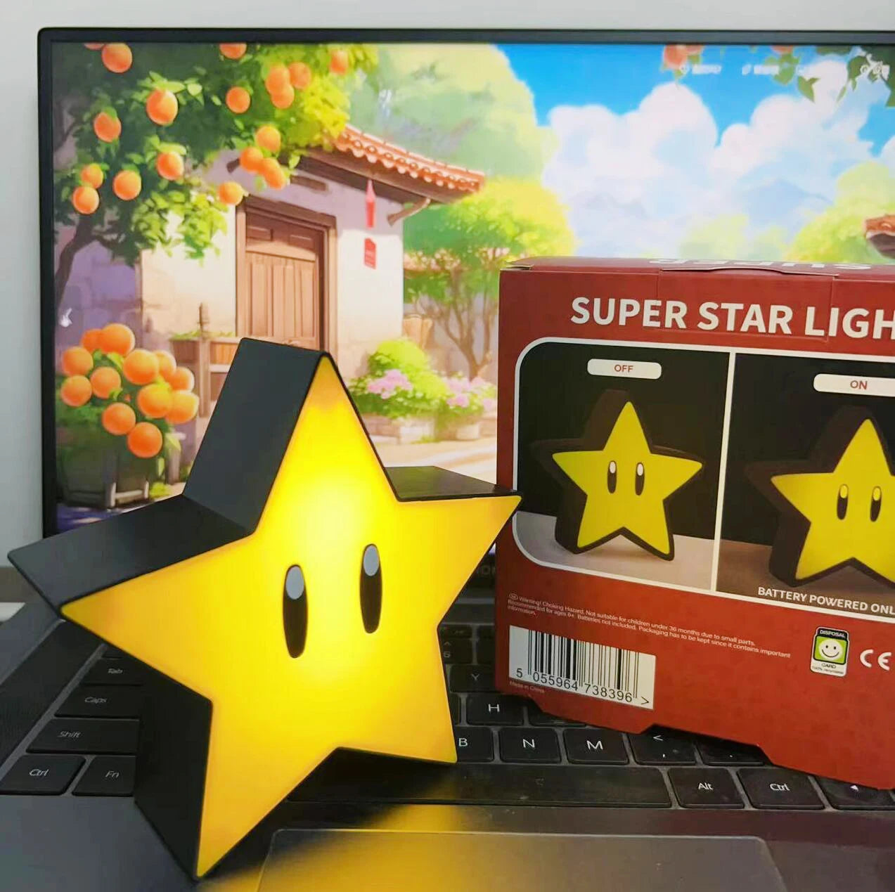 Super Mario Stern oder Fragezeichen Lampe Nachtlicht Deko – PK.toys